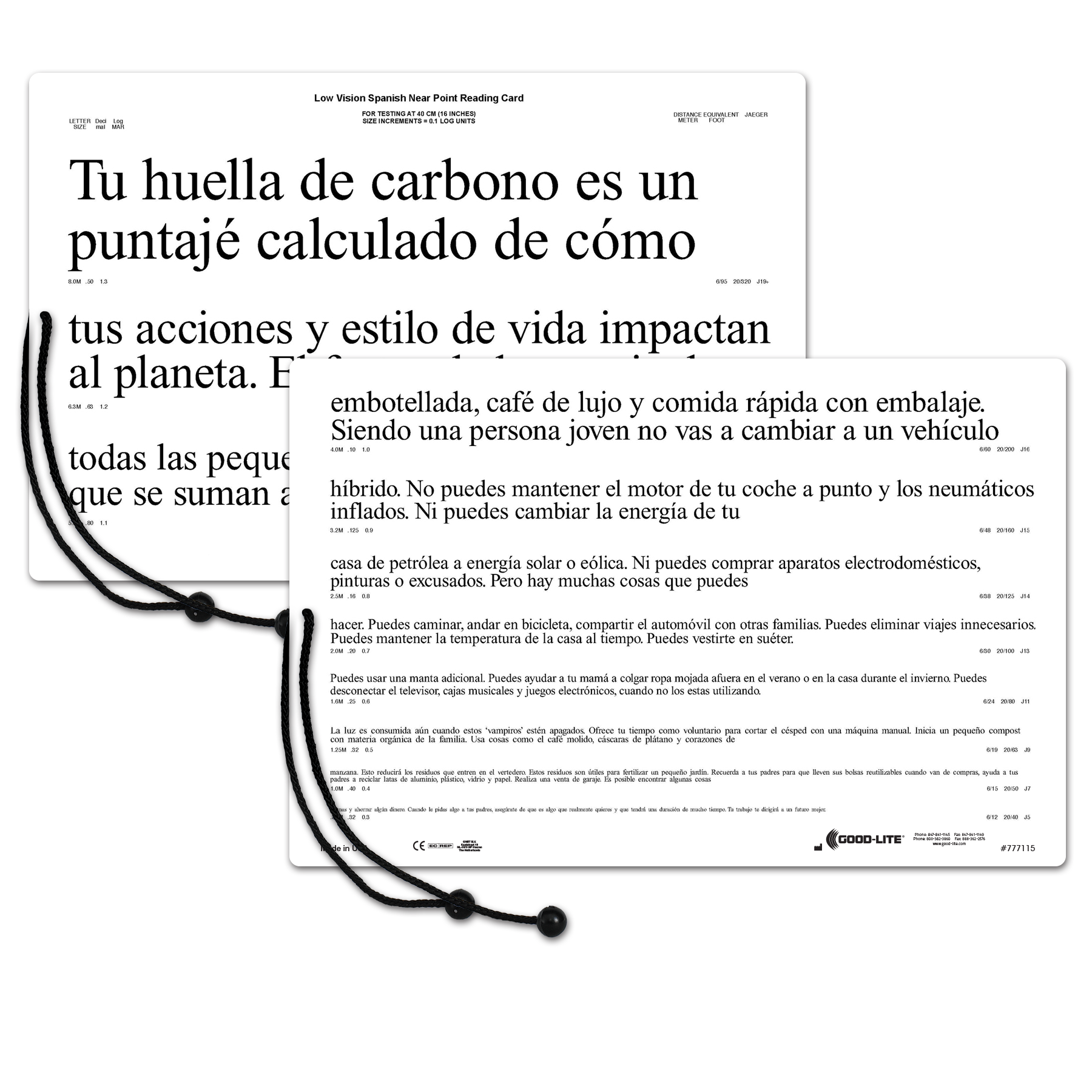 Foreign Language Tests – tagged "Hand Held Charts" – Good-Lite Co