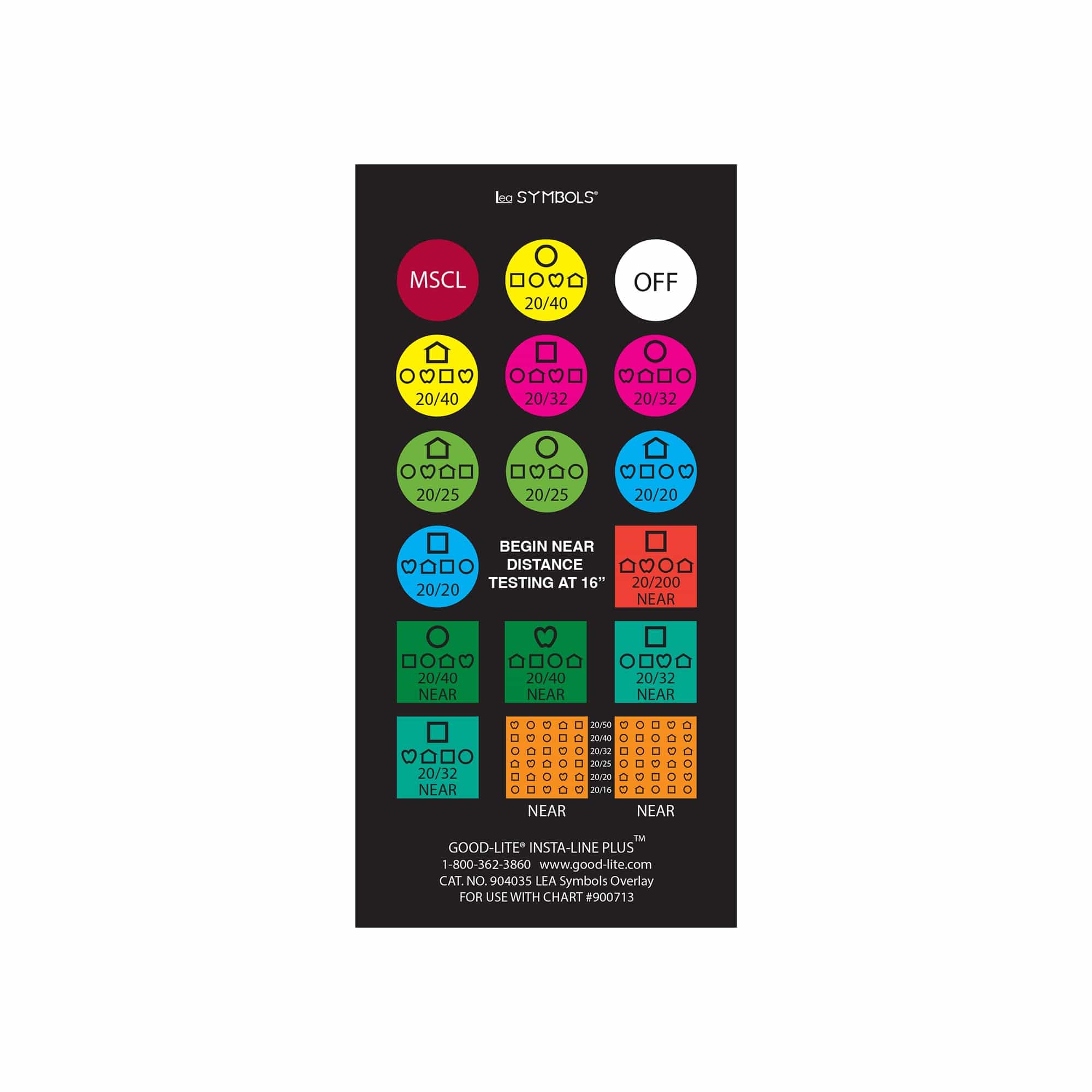 Insta-Line Quantum LED: LEA SYMBOLS® Distance/Near - Remote Control Ov ...
