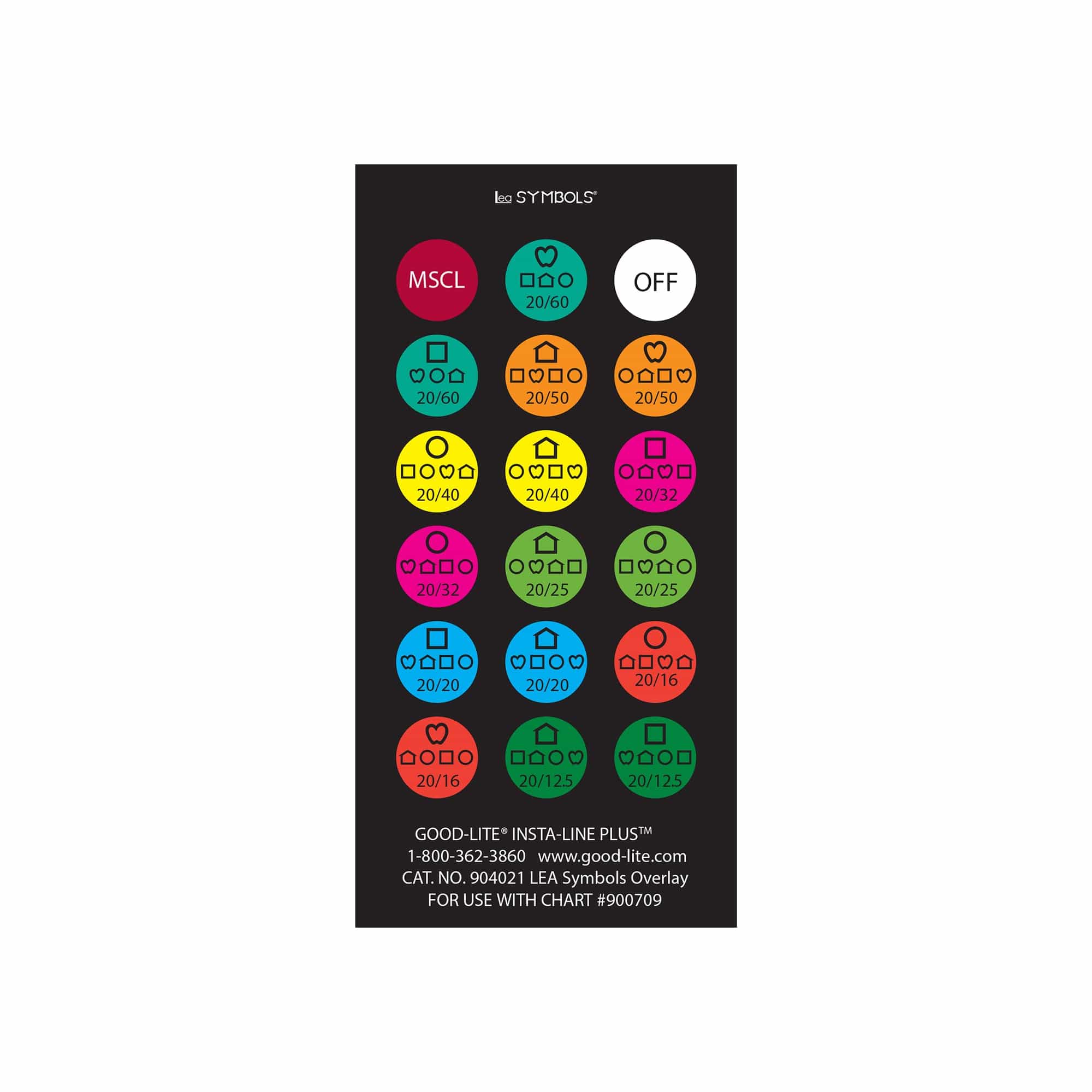 Insta-Line Quantum LED: LEA SYMBOLS® - Remote Control Overlay for Char ...