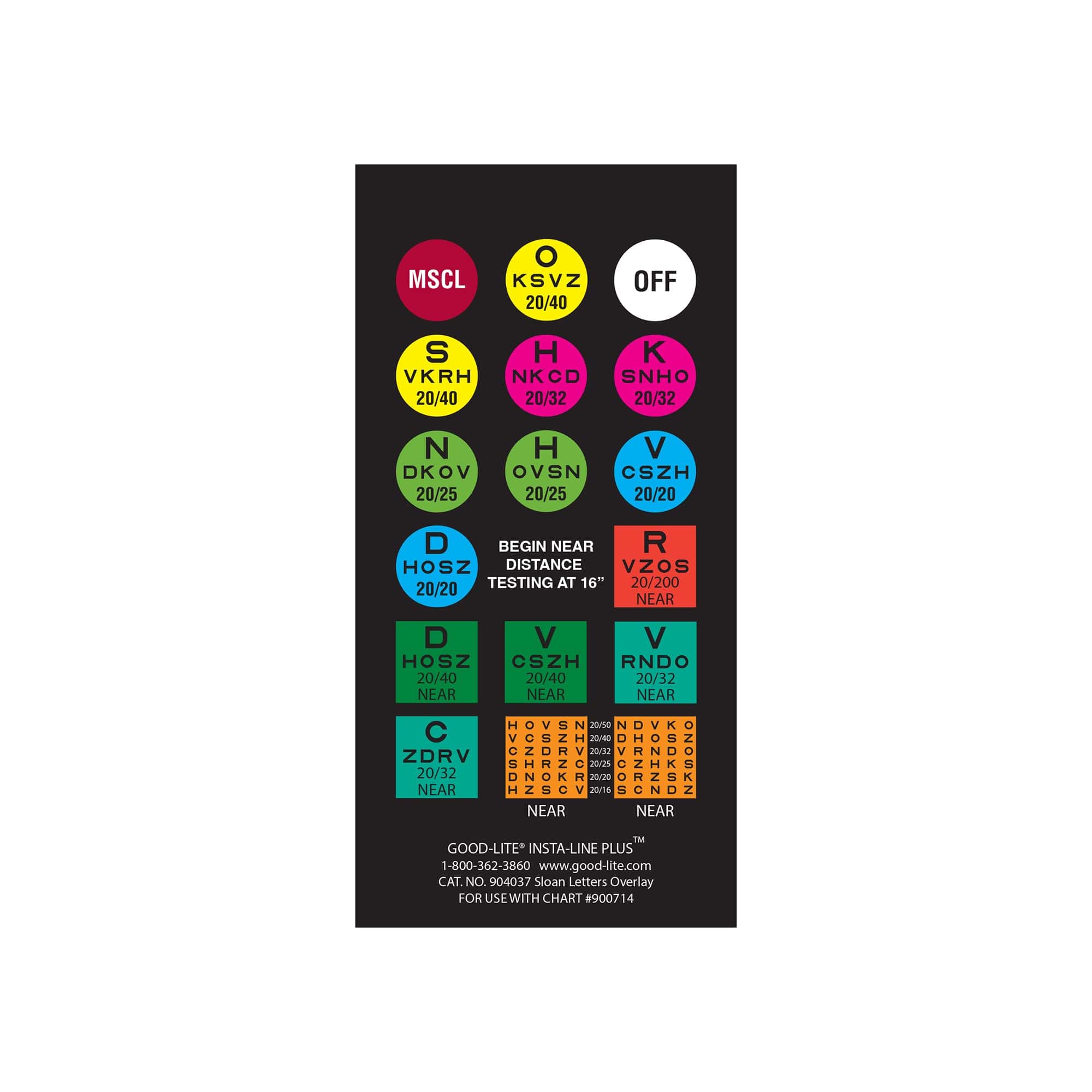 Insta-Line Quantum LED: Sloan Letters Distance/Near Chart - Remote Con ...