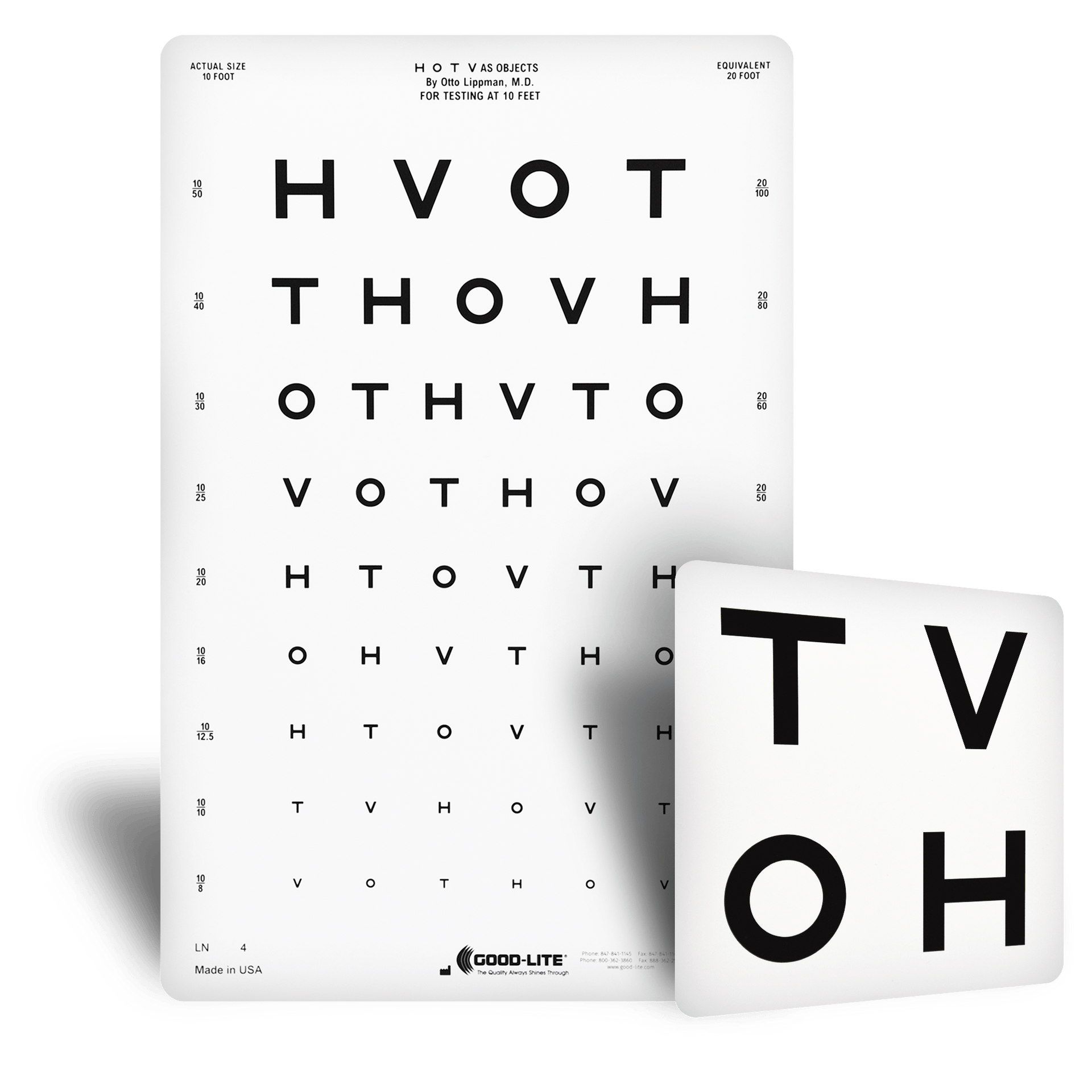 HOTV Wide-spaced Distance ESV1200™ and ESV1500™ Chart
