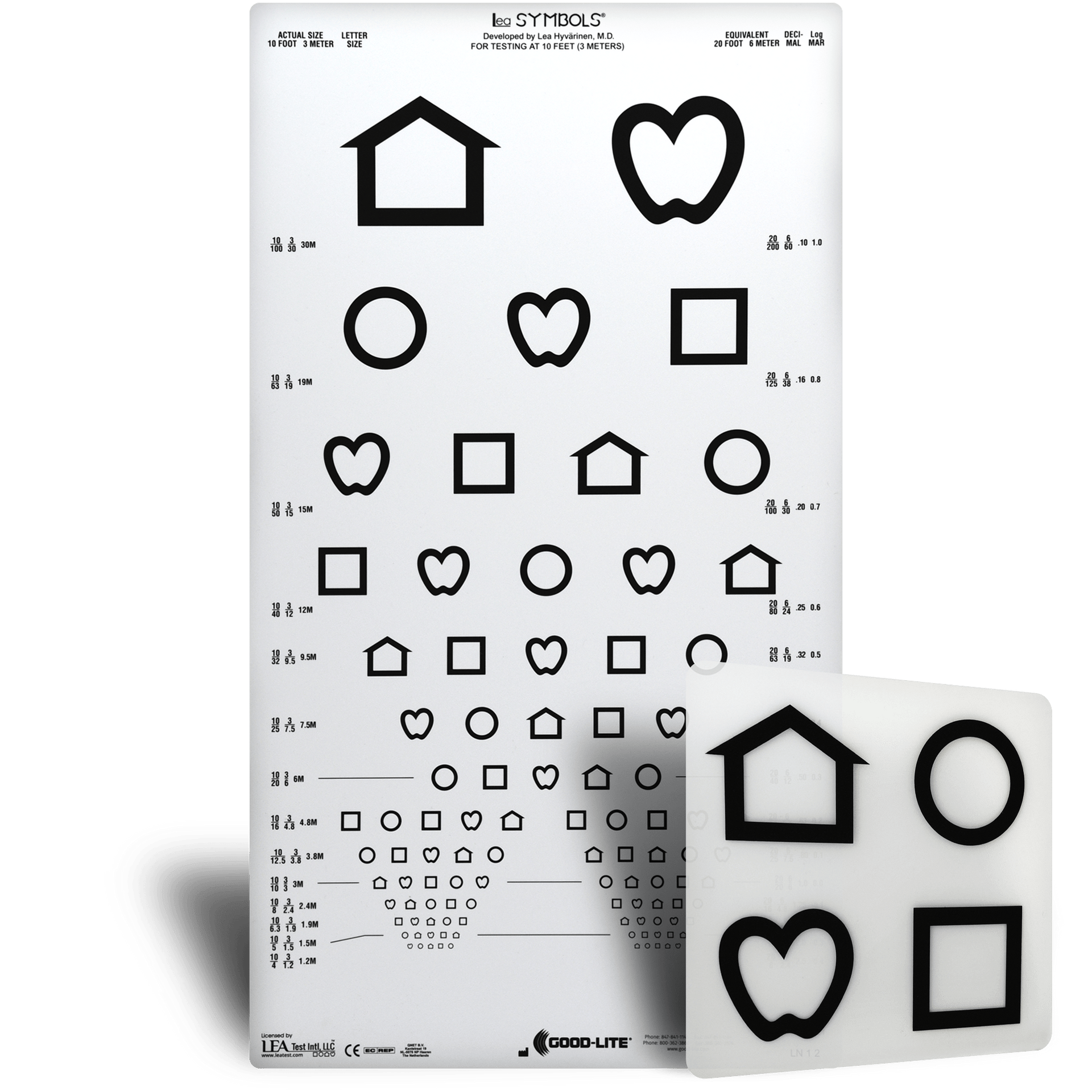 LEA SYMBOLS® Proportional Distance Chart | Good-Lite