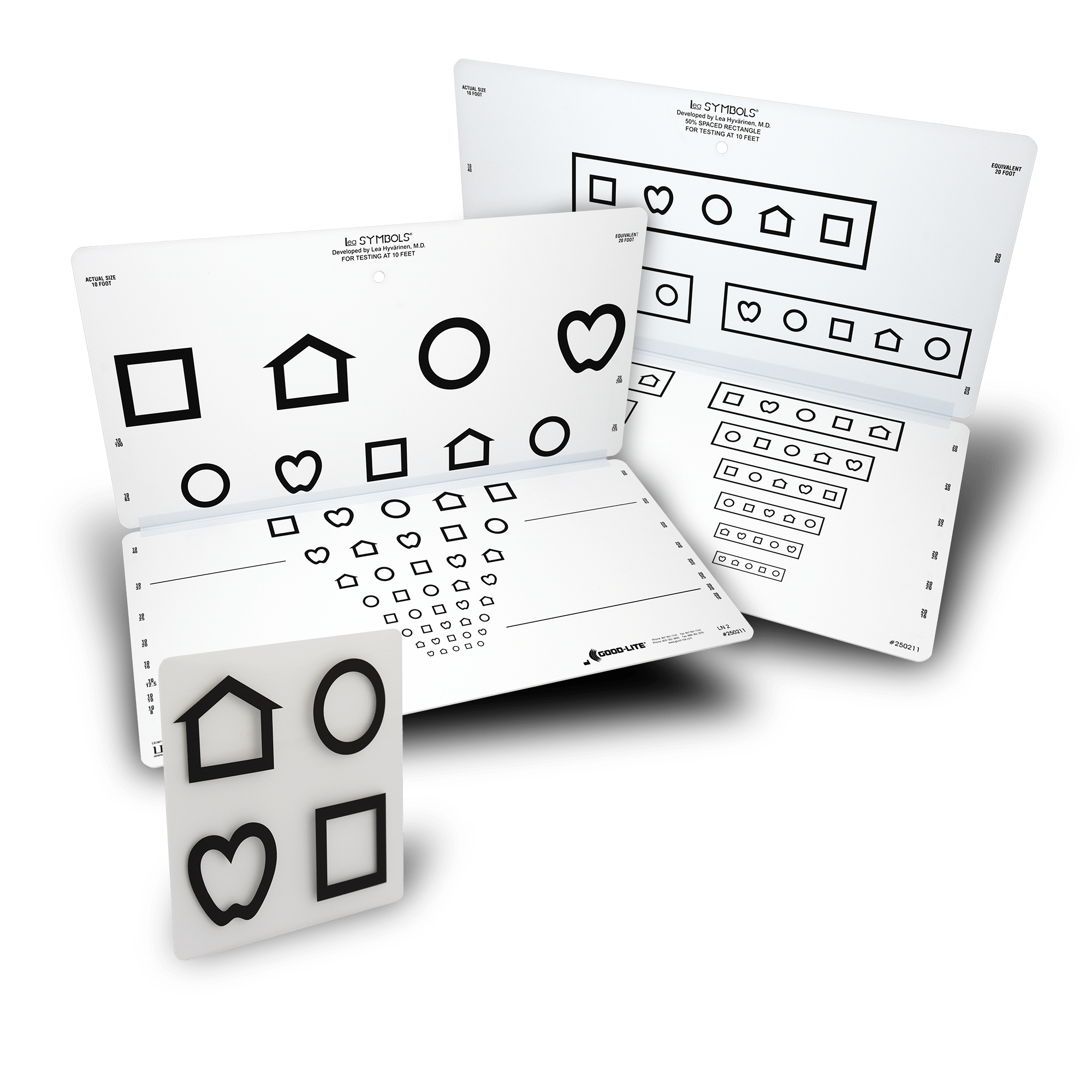 LEA SYMBOLS® 10-Line Distance Folding Chart