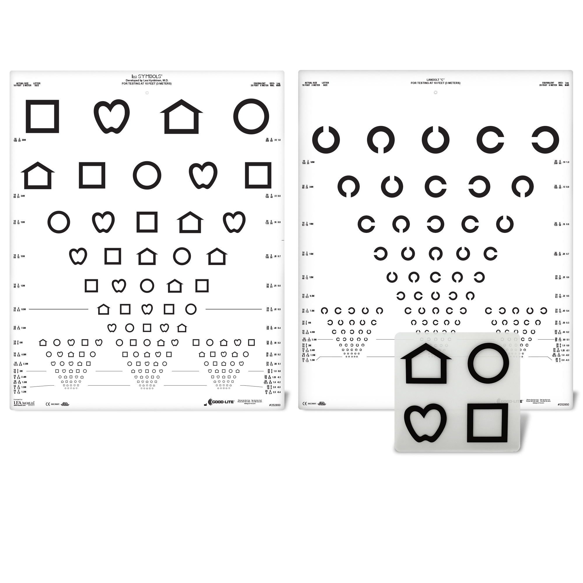 LEA SYMBOLS® & Landolt C Chart Set