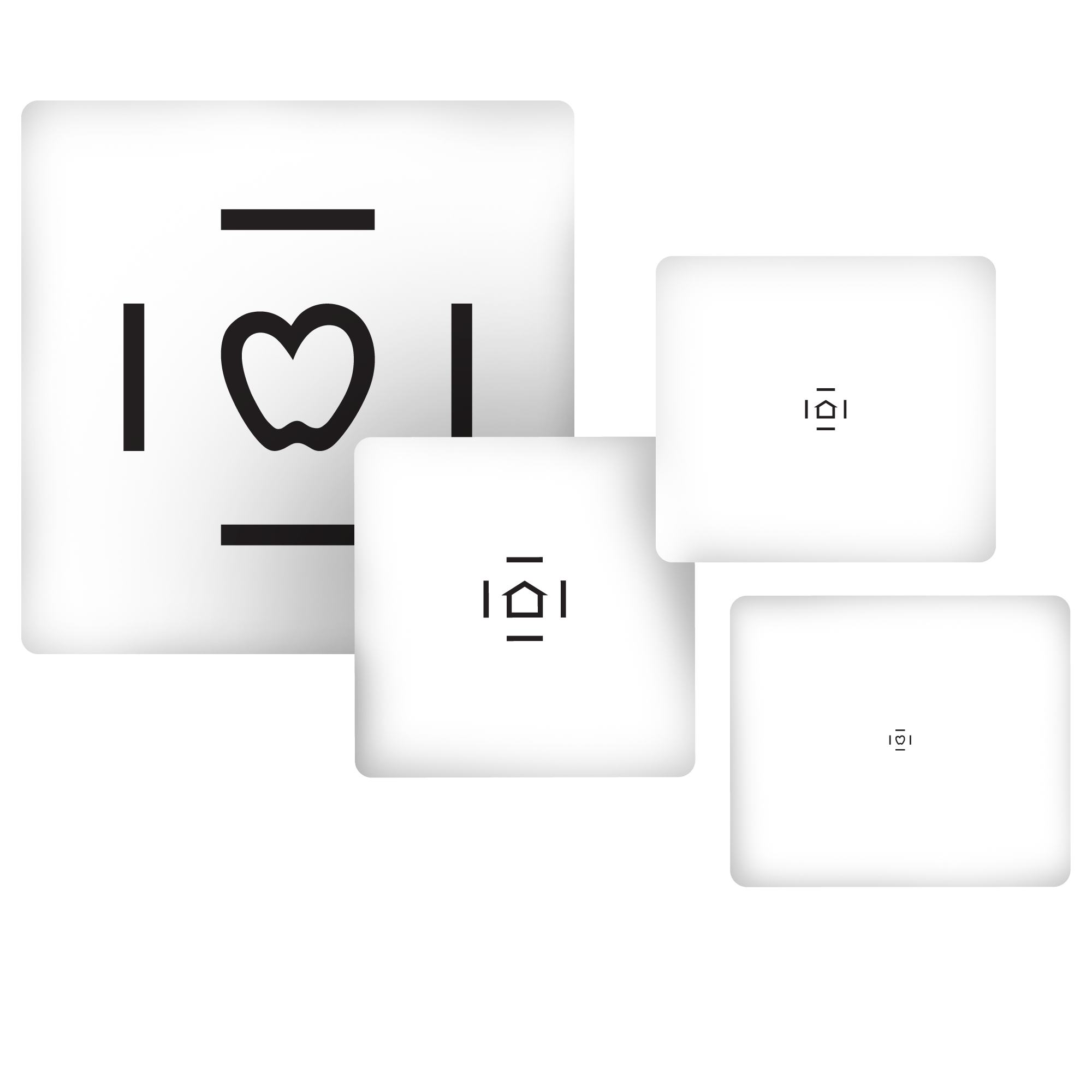 LEA SYMBOLS ® Tarjetas individuales con barras de apiñamiento - 50%