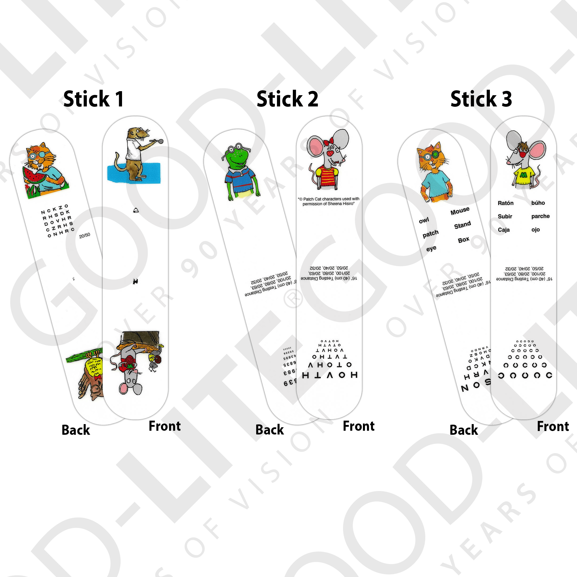 Patch Cat Fixation Sticks - Set of 3